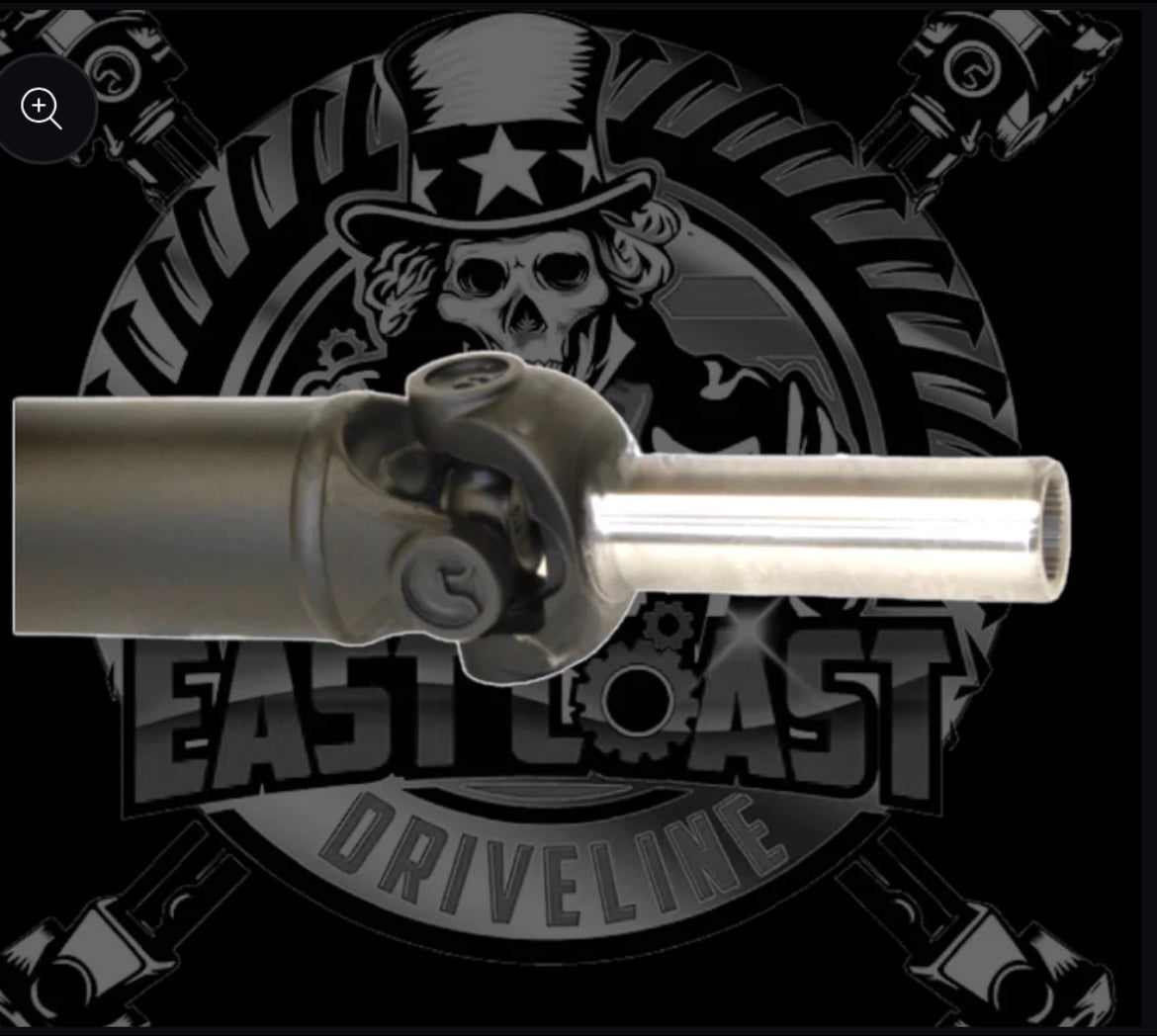 Custom Length 2 Piece Driveshaft with Slip Yoke at Trans and Open U-Jo ...